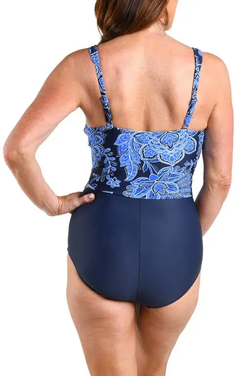MAXINE OF HOLLYWOOD Beyond The Atlantic Full Coverage One-piece Swimsuit
