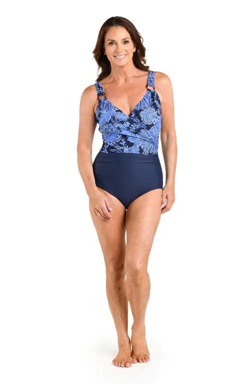 MAXINE OF HOLLYWOOD Beyond The Atlantic Full Coverage One-piece Swimsuit