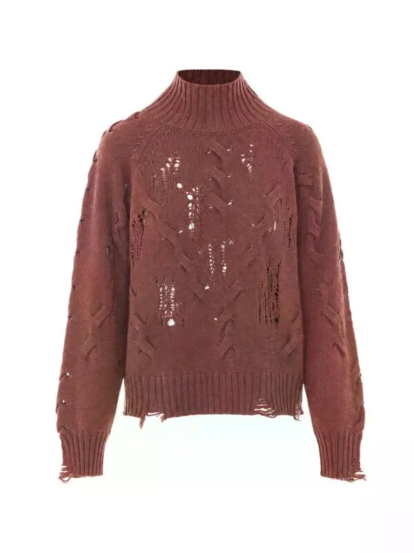 ANIYE BY Tina Cable-knit Sweater - Brown