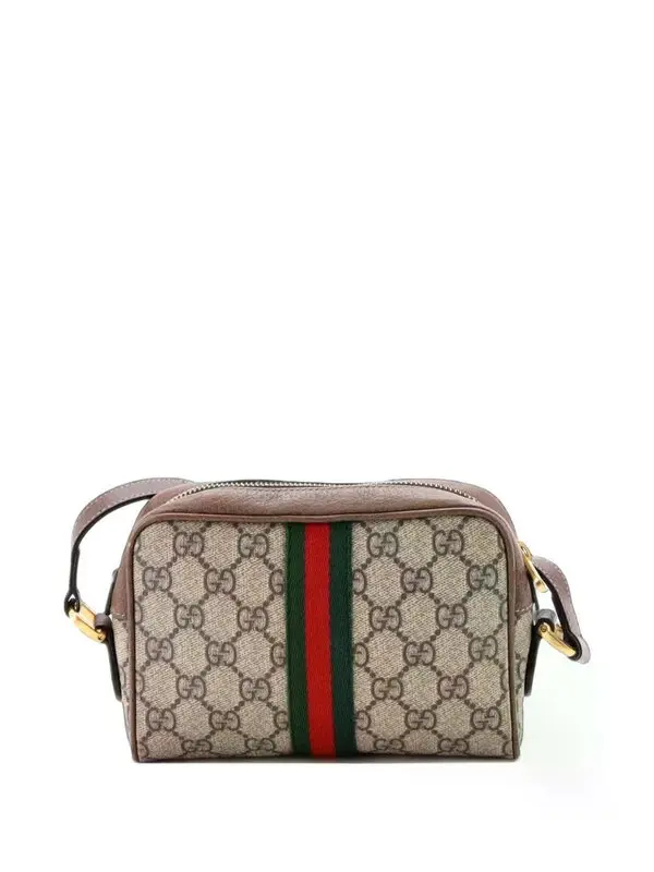 Gucci Ophidia Shoulder Bag Gg Coated Canvas Mini Crossbody Bag