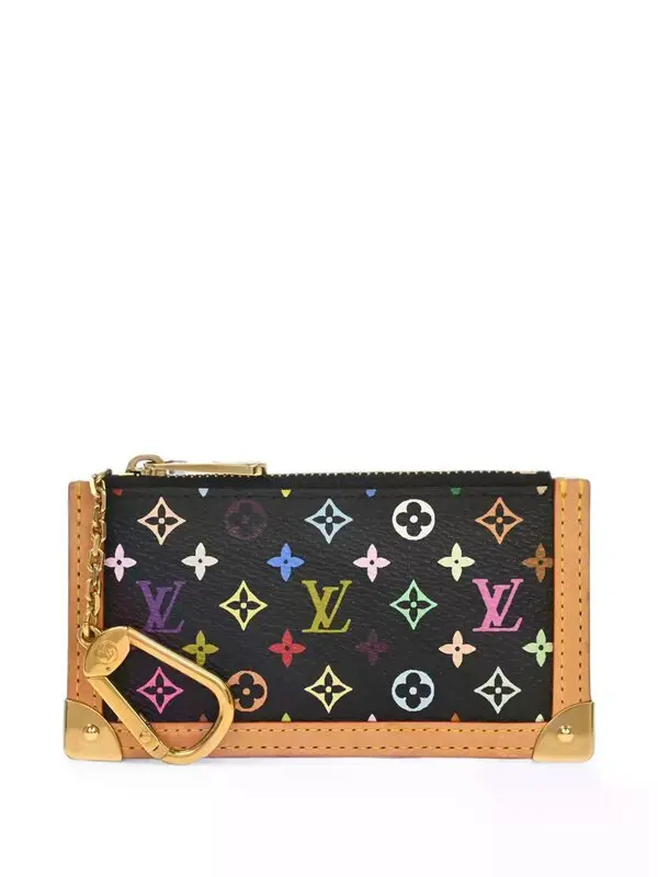 LOUIS VUITTON 2004 Multicolor Pochette Cles Leather Coin Case