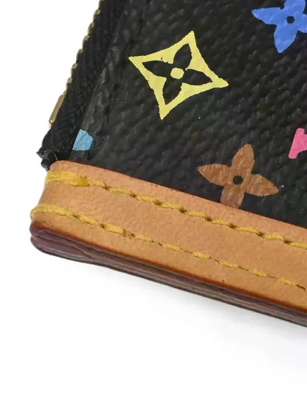 LOUIS VUITTON 2004 Multicolor Pochette Cles Leather Coin Case