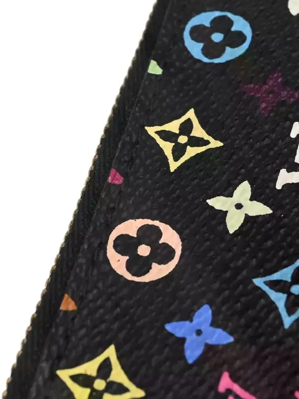 LOUIS VUITTON 2004 Multicolor Pochette Cles Leather Coin Case