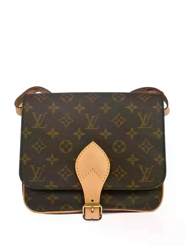 LOUIS VUITTON 1994 Mm Cartouchiere Monogram Crossbody Bag - Brown