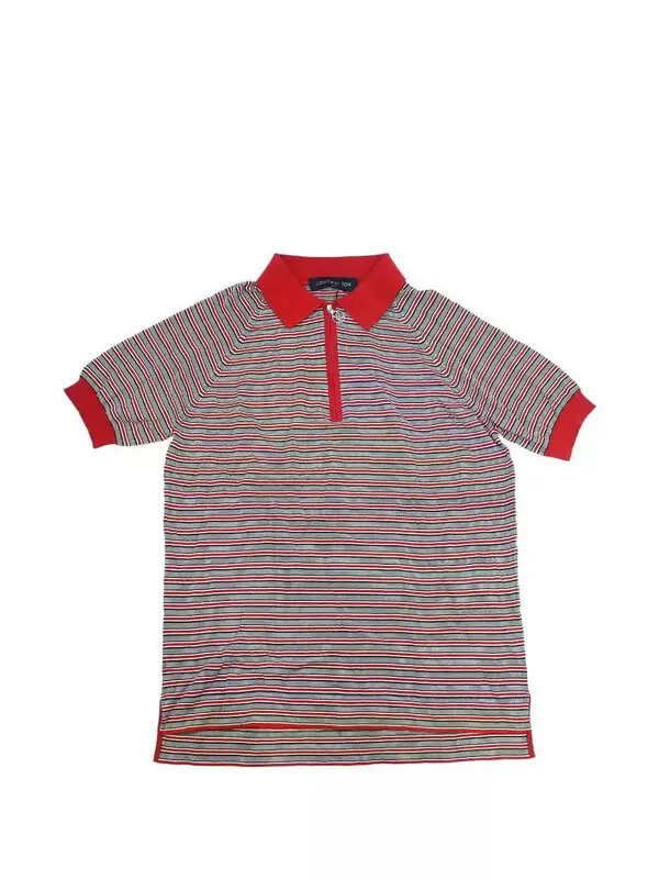 LOUIS VUITTON 2018 Striped Short-sleeve Polo Shirt