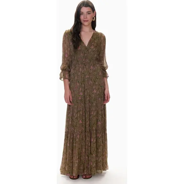 Rebecca Taylor Audrey Smock Maxi Dress