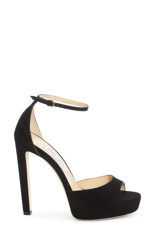 JIMMY CHOO Pattie Leather Platform Sandal