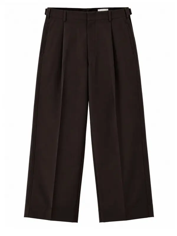 LEMAIRE Pantalone Sartoriale In Misto Lana - Brown