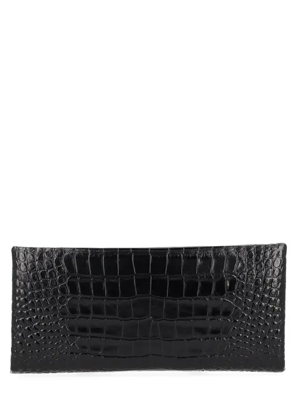 TOM FORD Clutch In Pelle Effetto Coccodrillo