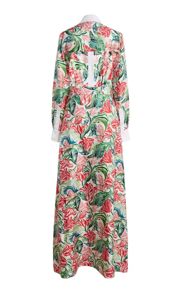 Rosie Assoulin Off The Cuff Silk Maxi Dress