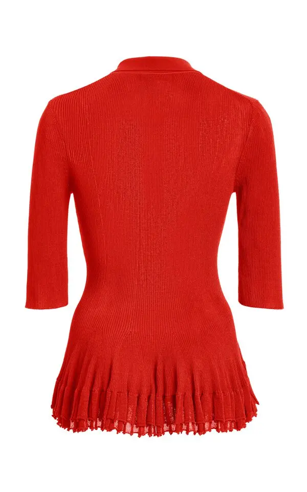 ASHLYN Half-sleeve Knit Polo
