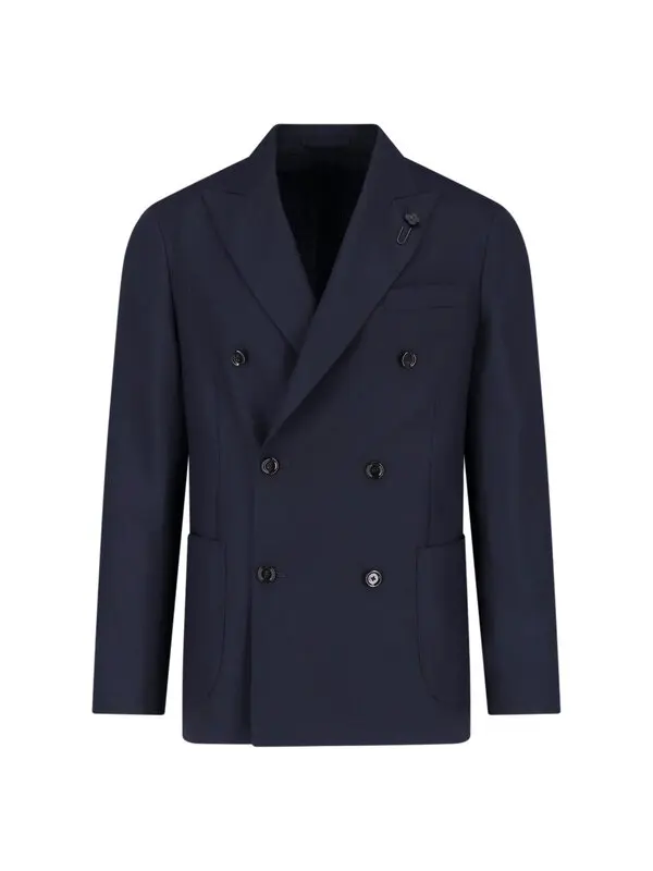 LARDINI Tailored Wool Jacket For