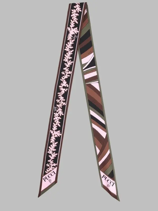 Emilio Pucci Inspired Silk Scarf For - Multicolour