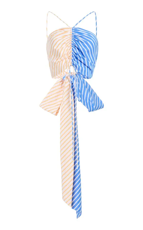 Rosie Assoulin Sashy Tie Cotton Top