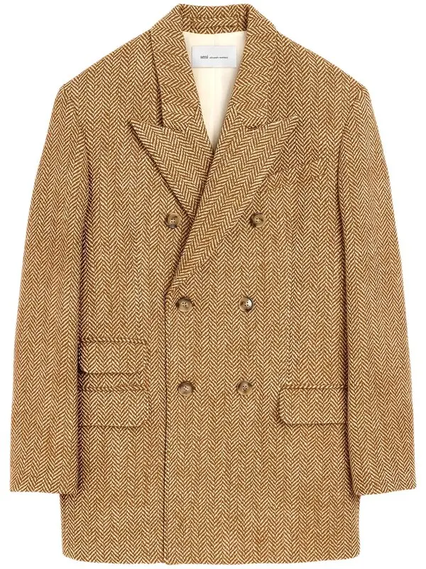 AMI Paris Virgin Wool Jacket - Brown
