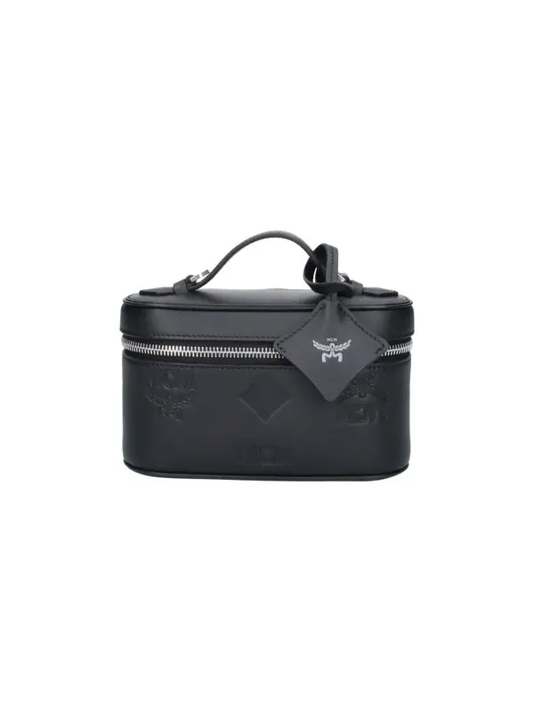 Mcm Monogram Leather Vanity Case
