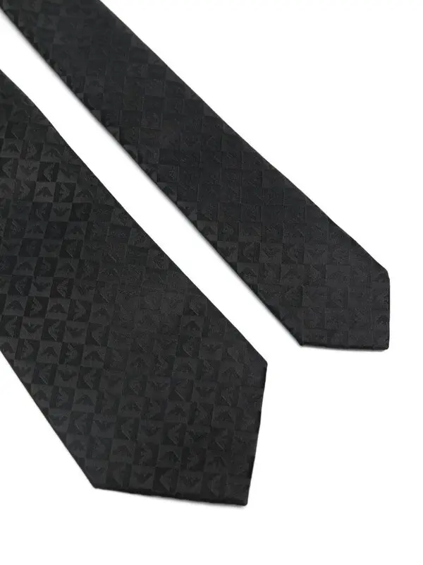 Emporio Armani Silk Tie - Black