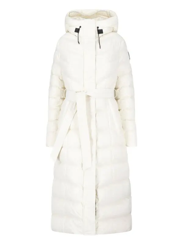 Mackage Long Hooded Puffer Coat With Belt