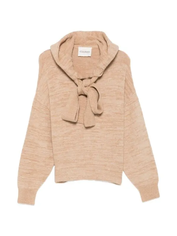 Closed Wool Hoodie - Beige