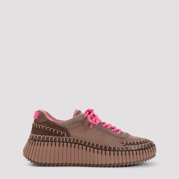 Chloé Nama Platform Sneaker - Brown