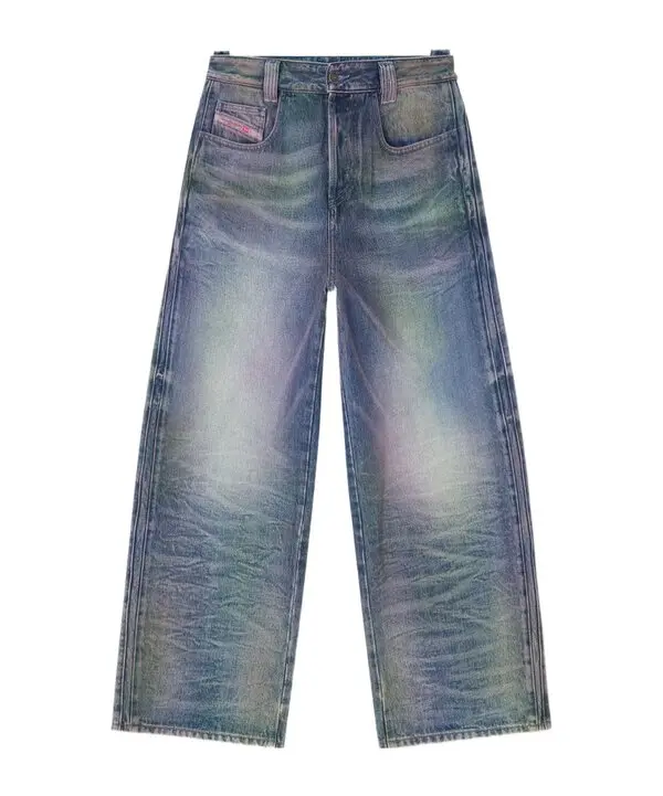 DIESEL® 1982 D-hakou High Waist Relaxed Jeans - Medium Blue