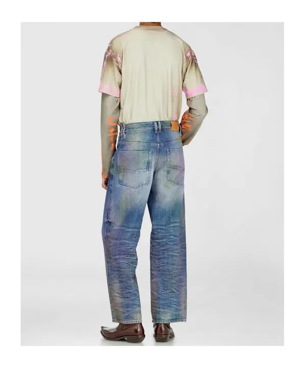 DIESEL® 1982 D-hakou High Waist Relaxed Jeans - Medium Blue