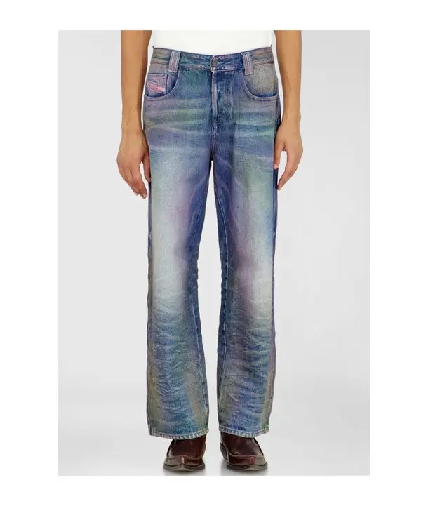 DIESEL® 1982 D-hakou High Waist Relaxed Jeans - Medium Blue