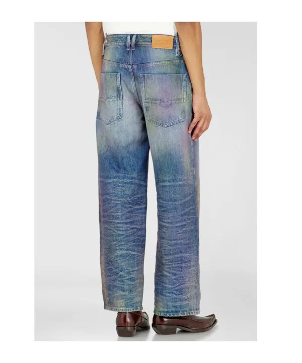 DIESEL® 1982 D-hakou High Waist Relaxed Jeans - Medium Blue