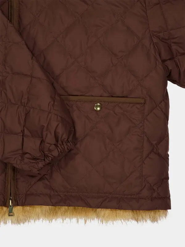 Moncler Chaleureux 3-in-1 Short Down Jacket - Brown