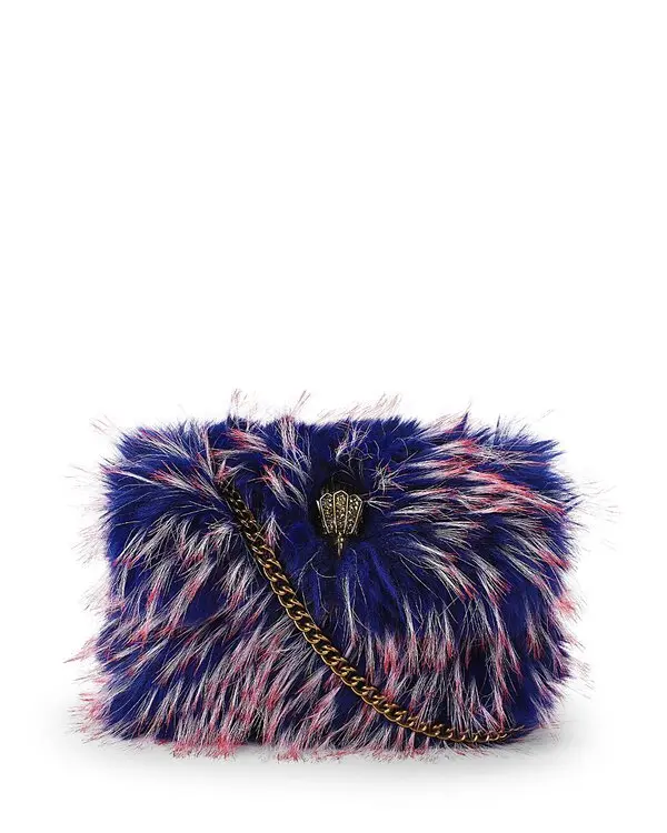 Kurt Geiger Mini Kensington Faux Fur Crossbody