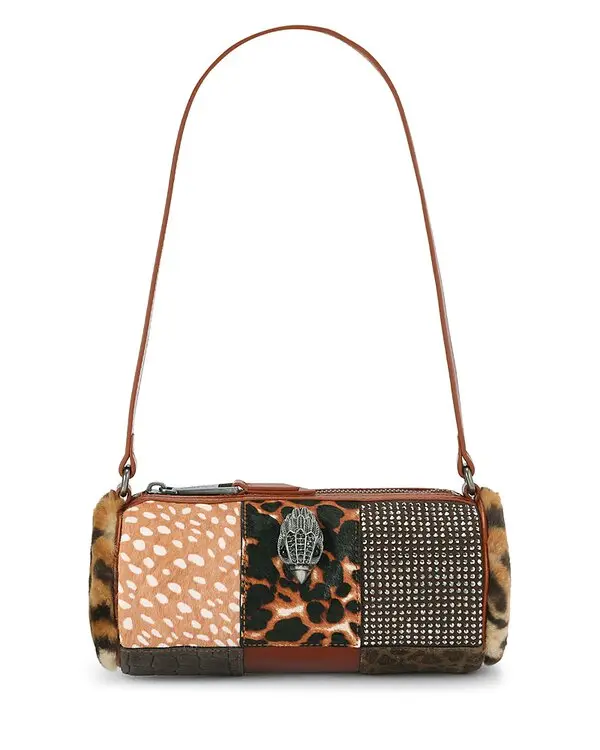 Kurt Geiger Kensington Small Patchwork Barrel Shoulder Bag
