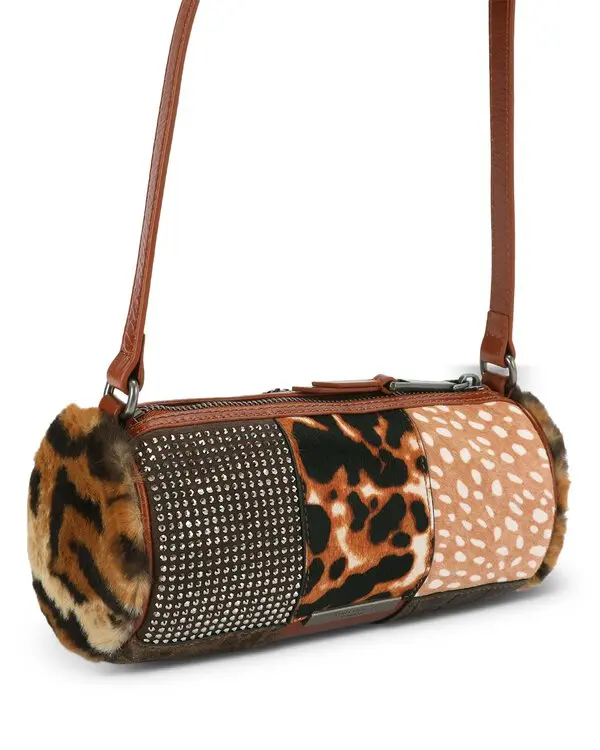 Kurt Geiger Kensington Small Patchwork Barrel Shoulder Bag