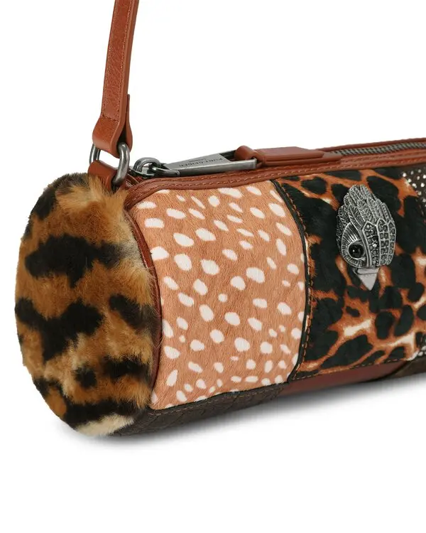 Kurt Geiger Kensington Small Patchwork Barrel Shoulder Bag