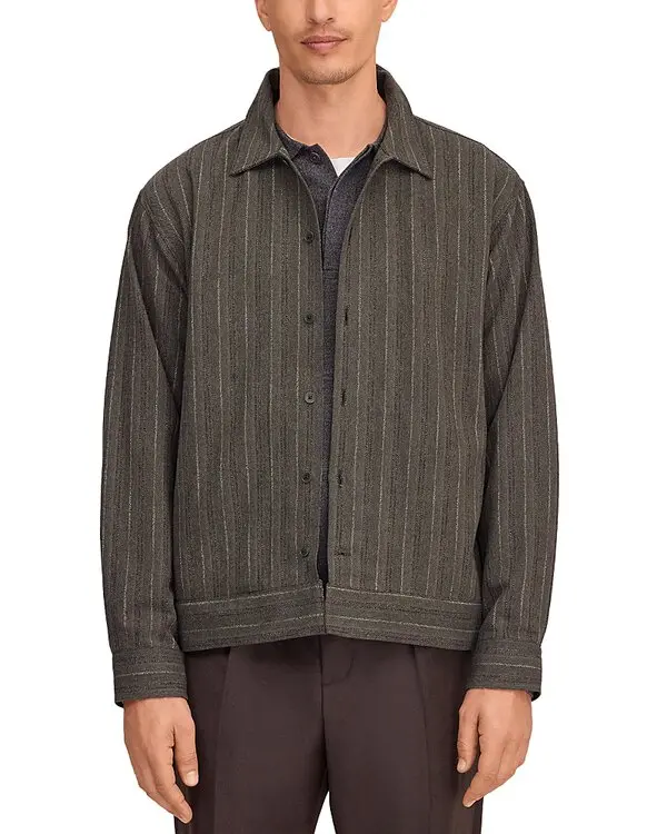 Nn07 Reed Relaxed Yarn Dye Stripe Overshirt