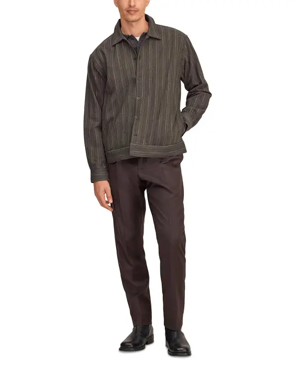 Nn07 Reed Relaxed Yarn Dye Stripe Overshirt