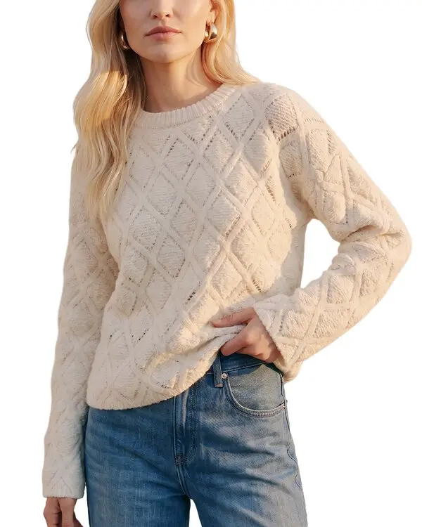 Vero Moda Argie Argyle Long Sleeve Sweater