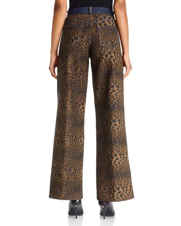 L'Agence Alicent High Rise Sneaker Wide Leg Jeans