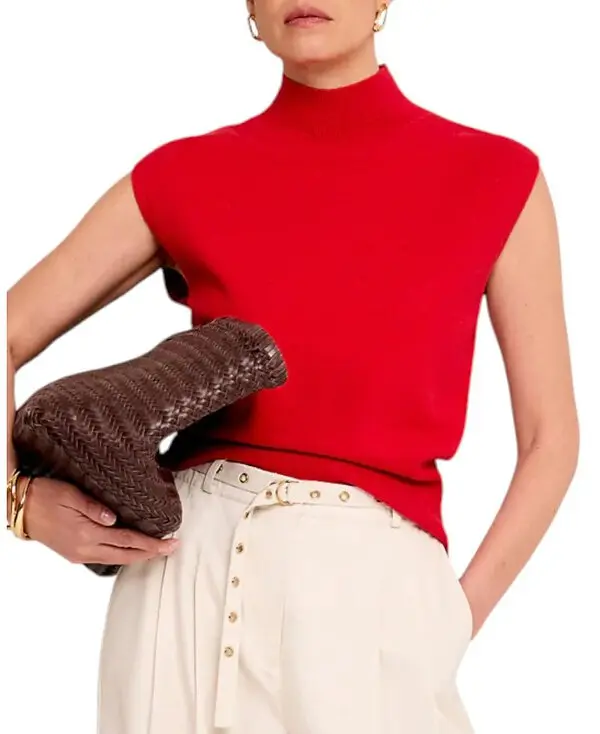 Mint Velvet Wool Blend Sleeveless Knit Top
