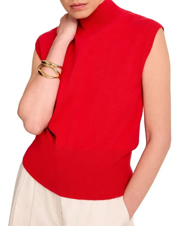 Mint Velvet Wool Blend Sleeveless Knit Top