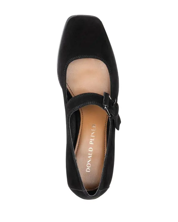 DONALD PLINER Amiya Suede Mary Jane Pumps - Black