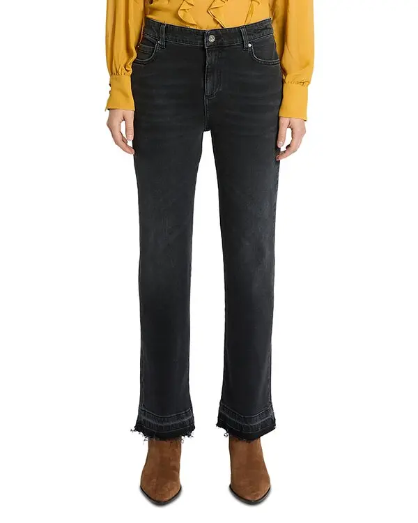 Marella Mlsfcrop Straight Frayed Hen Jeans