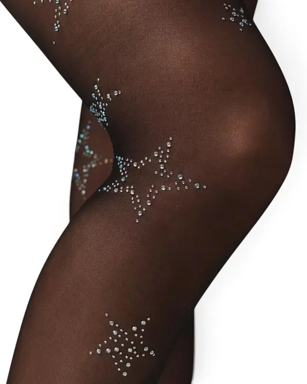 HIGH HEEL JUNGLE Glitter Star Sheer Tights