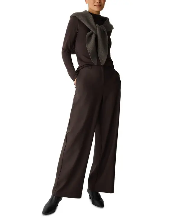 Eileen Fisher Funnel Neck Long Sleeve Tee