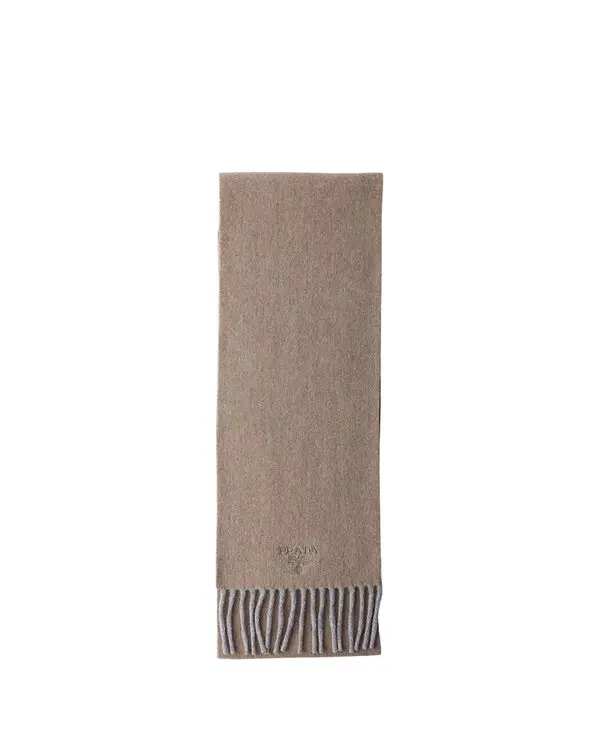 Prada Cashmere And Wool Scarf - Neutral