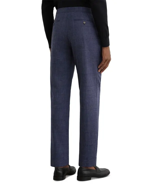 REISS Penso Wool, Silk & Linen Classic Fit Suit Trousers