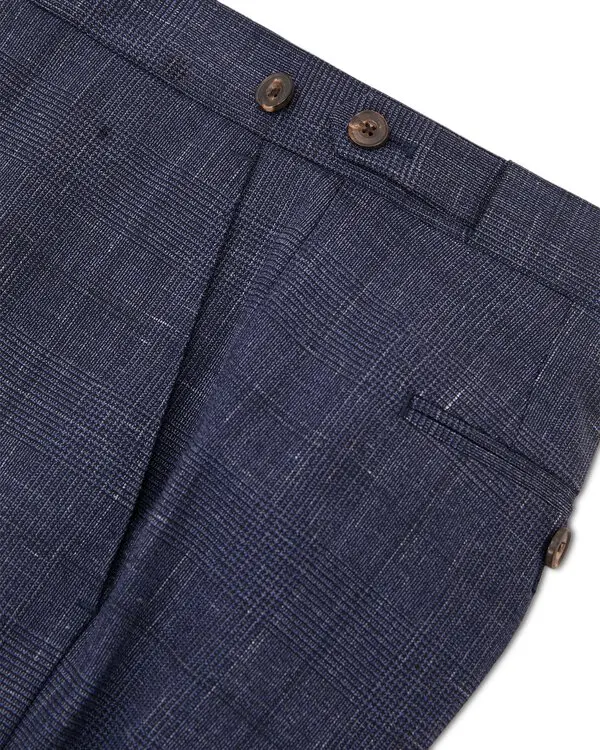 REISS Penso Wool, Silk & Linen Classic Fit Suit Trousers