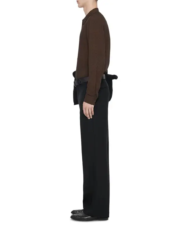 ALLSAINTS Polka Dot Fade Point Collar Shirt - Brown