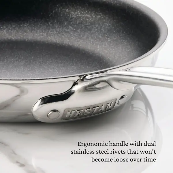 HESTAN Probond Luxe 10 Piece Professional Clad Stainless Steel Set With Titum Nonstick
