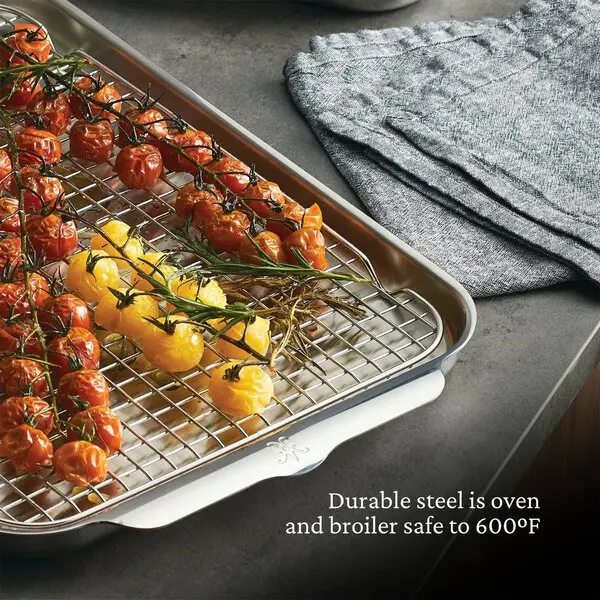 HESTAN Provisions 2 Piece Ovenbond Half Sheet Pan & Rack