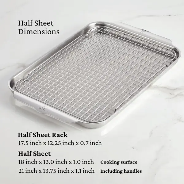 HESTAN Provisions 2 Piece Ovenbond Half Sheet Pan & Rack